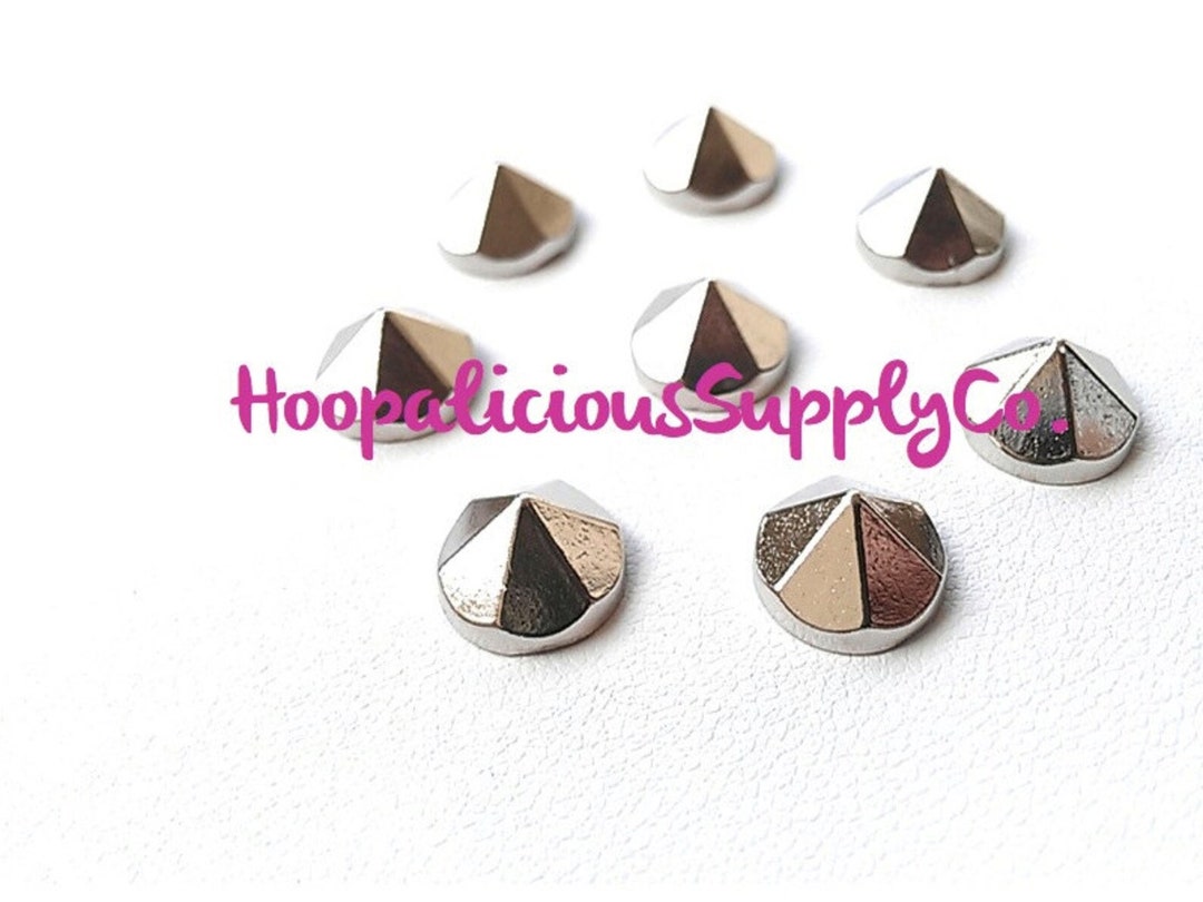 8pc 10mm DOME Metal Pyramid Studs. Choose Finish. High Quality. DIY ...