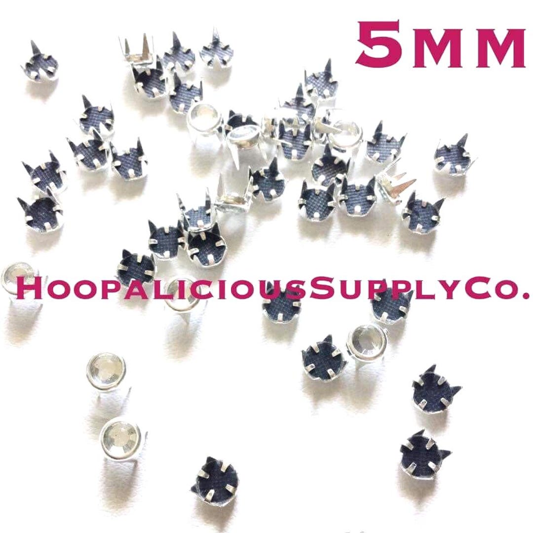 10pc 5mm Hot Fix Nail Head Prong Studs High End Supplies for DIY Crafts ...