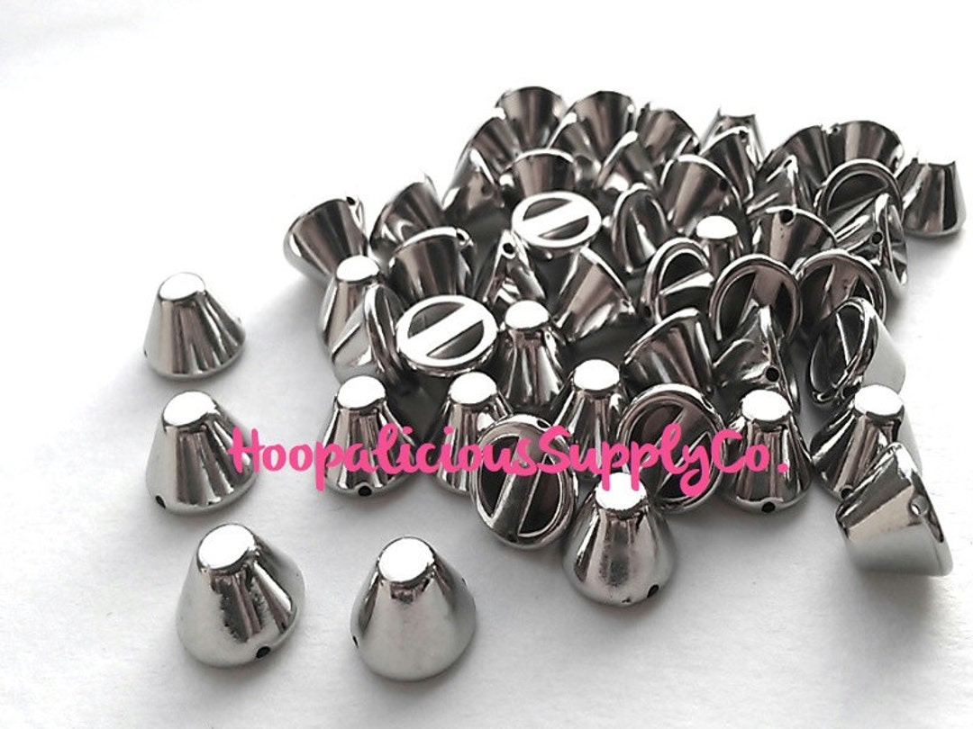 10pc 12mm Cropped Studs. Sew On. Glue On. High End Supplies. Gun Metal ...