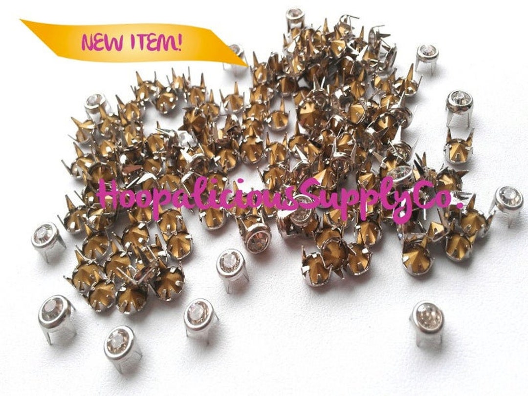 10pc Rhinestone Prong Nail Head Studs.many Sizes.high End Supplier.diy ...