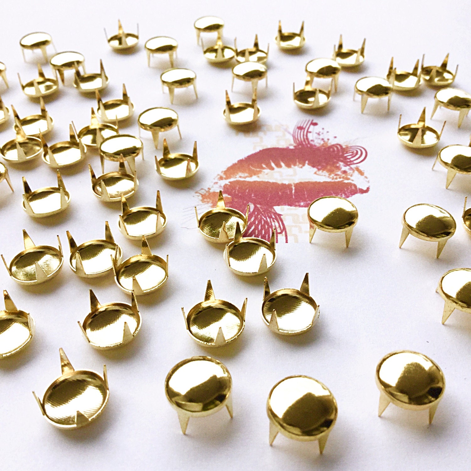 50pc Rounded Top Silver Prong Nail Head Studs. Many Sizes. for - Etsy