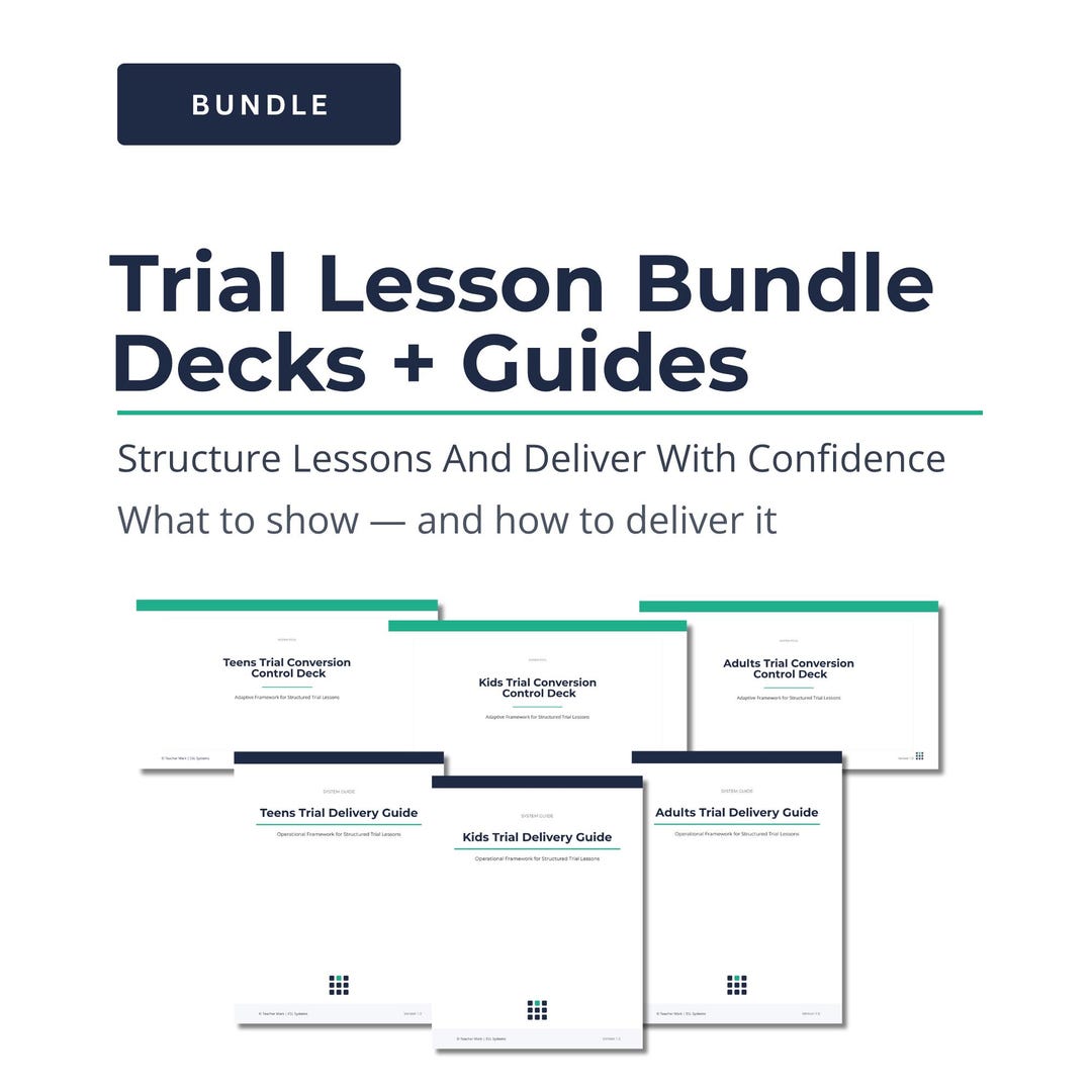 ESL Trial Lesson Slides & Delivery Guides | Structured ESL Lesson ...