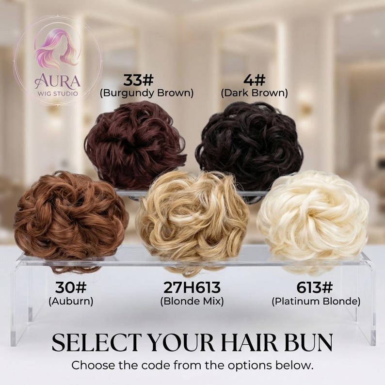 Synthetic Messy Bun Hair Piece, Easy Wear Bun Extension, Natural Look ...