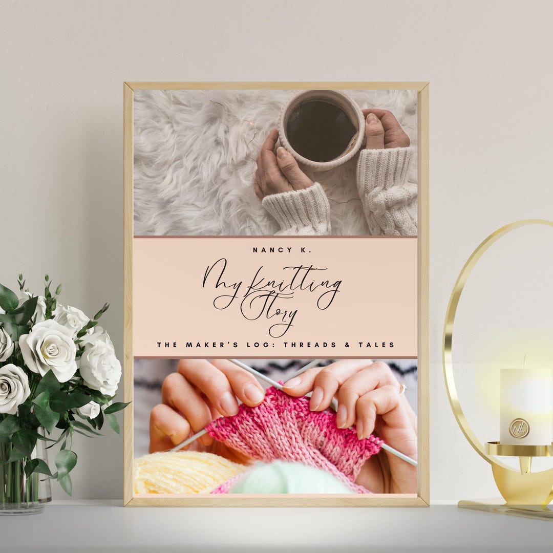 My Knitting Story Visual Journal Template | Interactive, Clickable PDF ...
