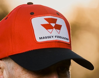 Massey Ferguson Tractor Logo Hat black with mesh back | Etsy