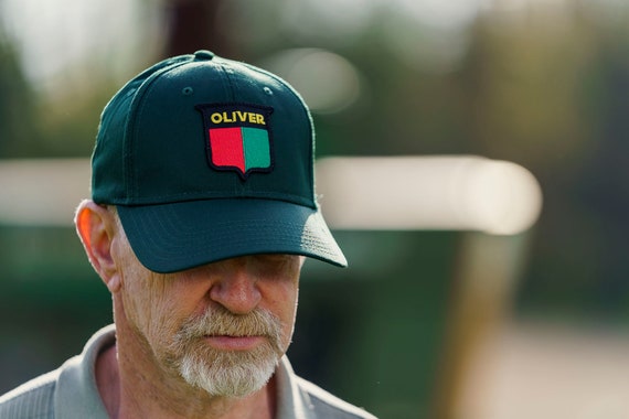 Oliver Tractor Logo Hat green vintage split-shield logo | Etsy