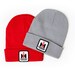 International Harvester IH Logo Knit Toboggan Hat, Choose Red or Gray ...