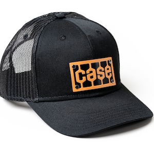 Case Leather Emblem Tractor Hat, Black Mesh - Etsy