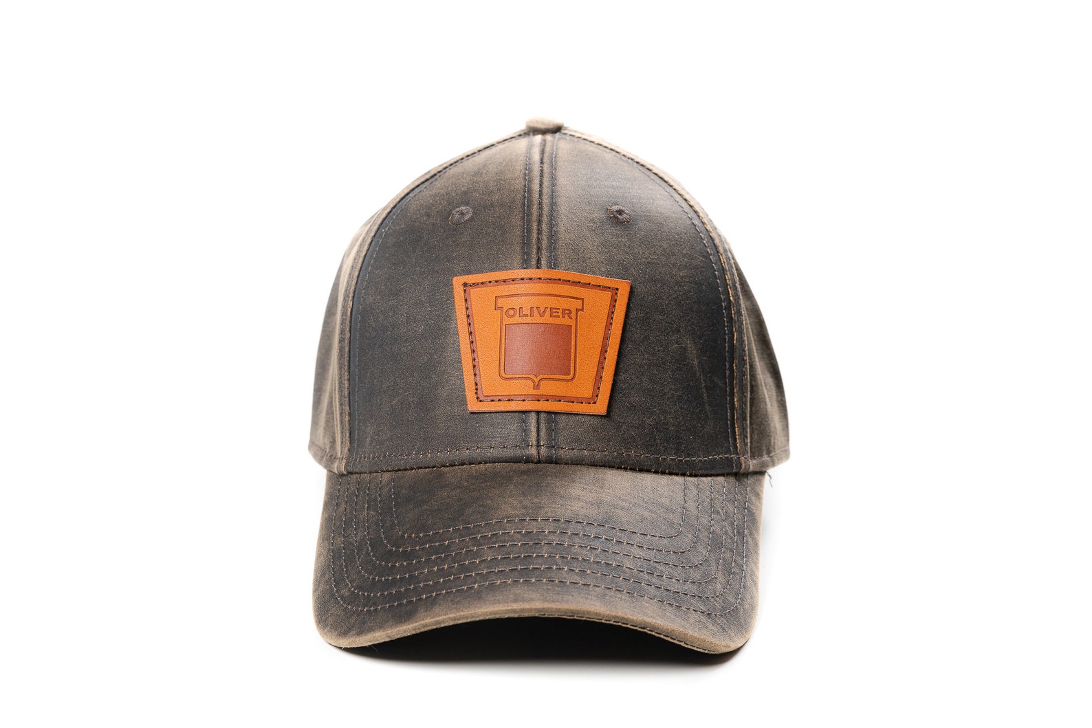 Keystone Oliver Logo Hat Leather Emblem Oil Distressed - Etsy