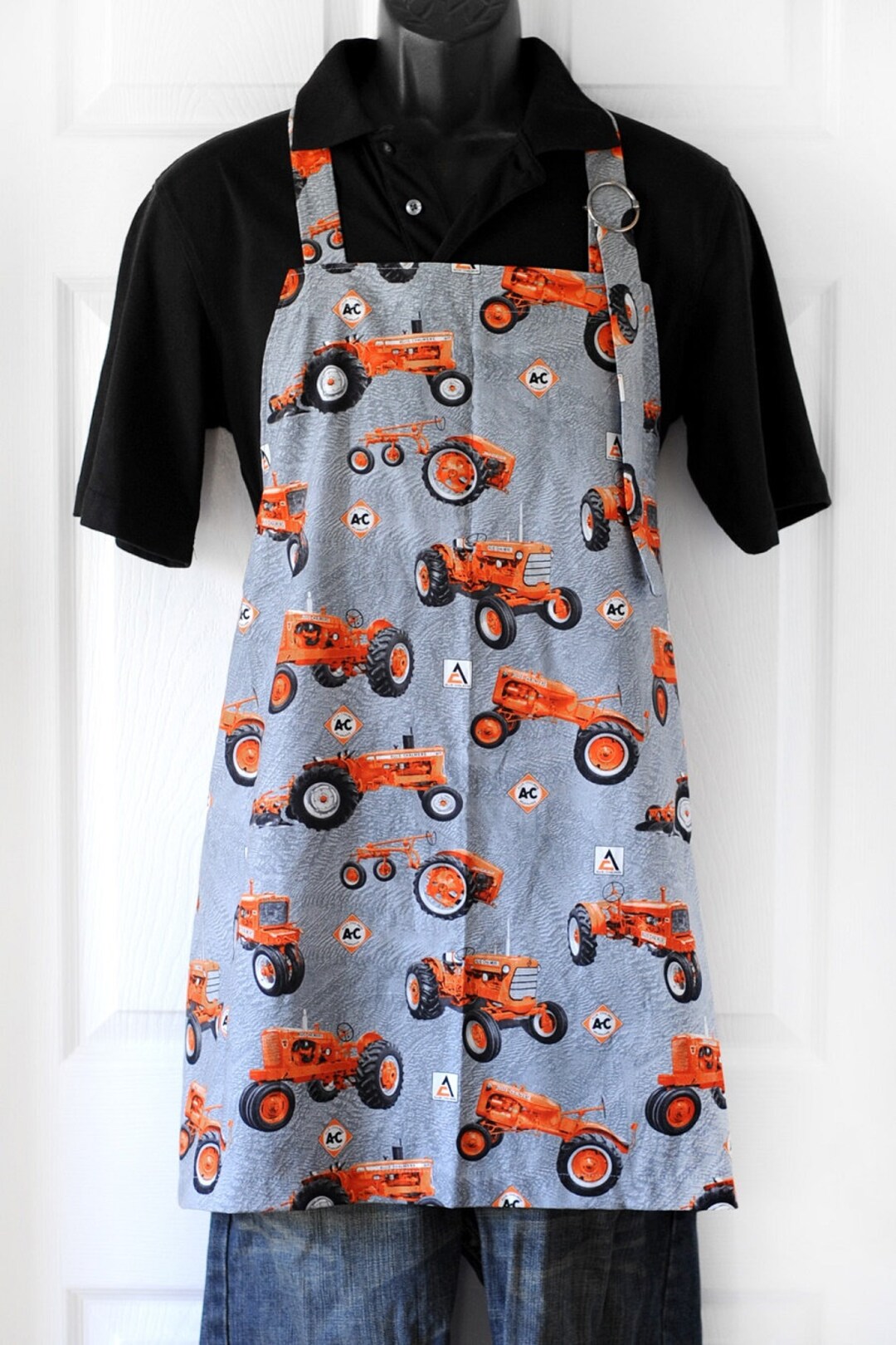 Allis Chalmers Tractor and Logo Apron, Tractors on Gray Background - Etsy