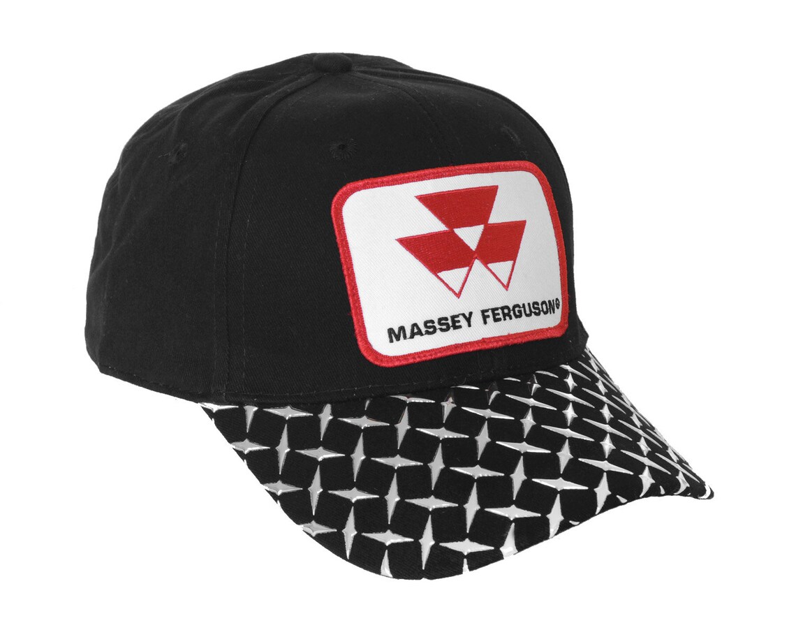 Massey Ferguson Tractor Logo Hat Diamond Plate Etsy