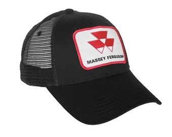 Massey Ferguson Tractor Logo Hat Gray With Black Mesh | Etsy