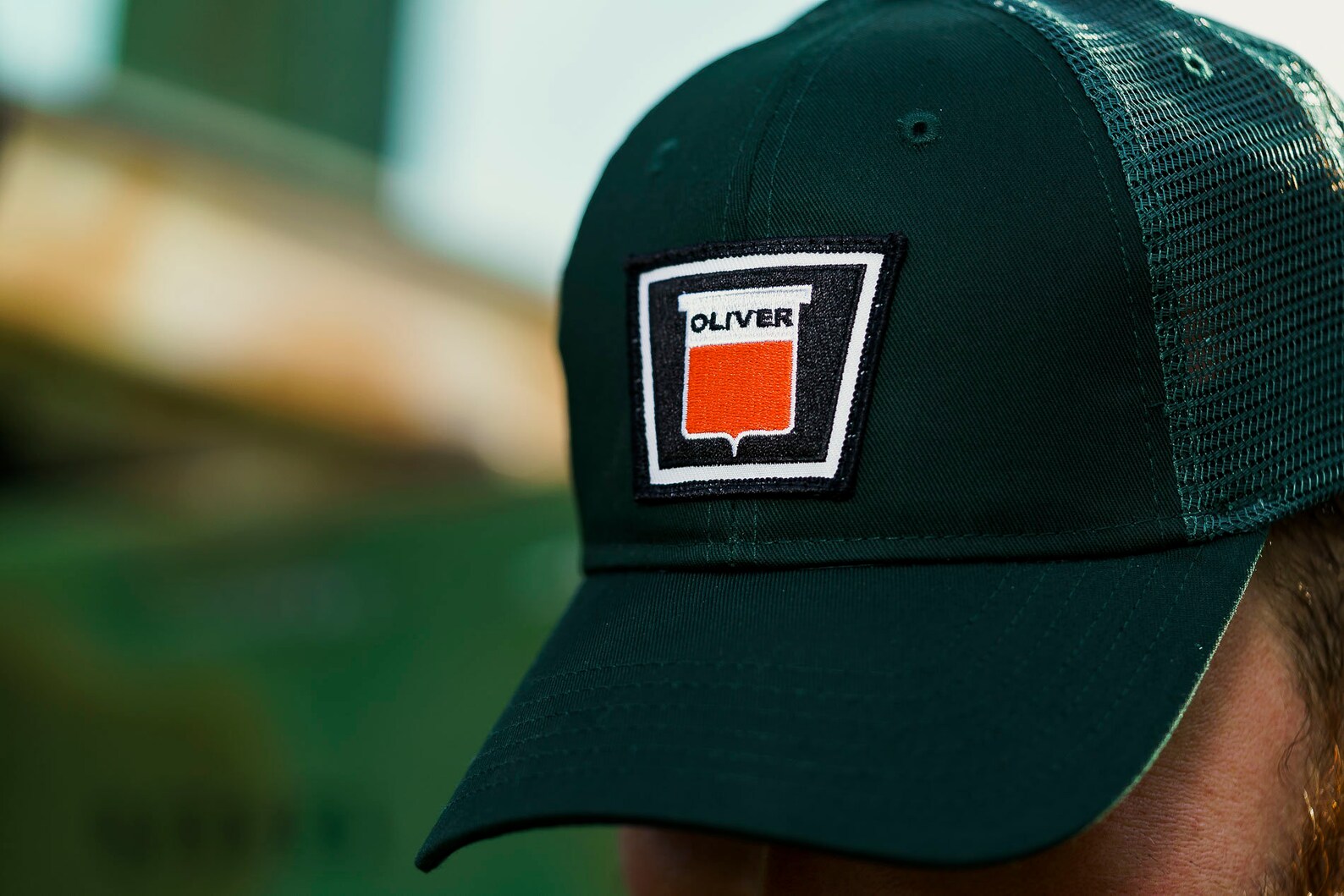 Oliver Tractor Keystone Logo Hat Green Mesh - Etsy