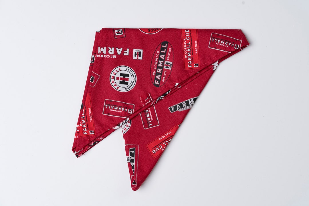 IH Farmall Tractor Logo Dog Bandana, Red - Etsy