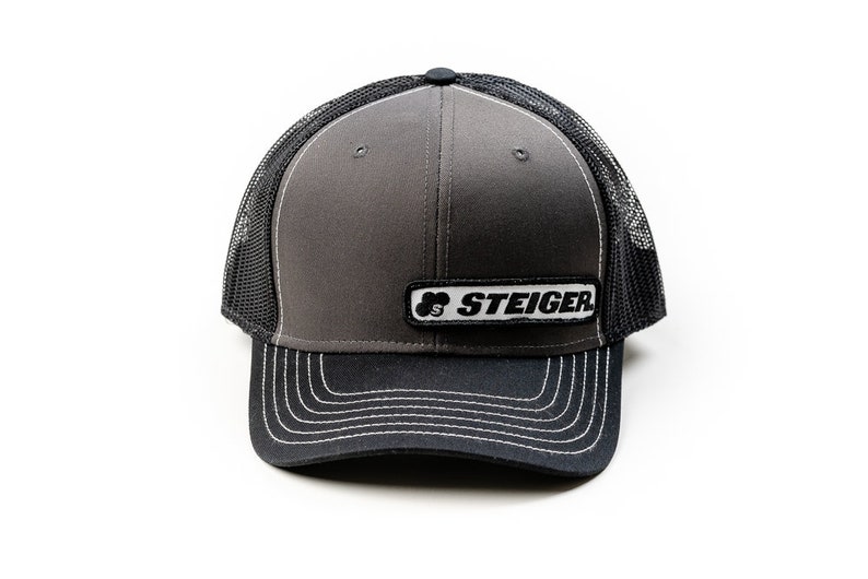 Steiger Tractor Logo Hat, Gray With Black Mesh Back - Etsy