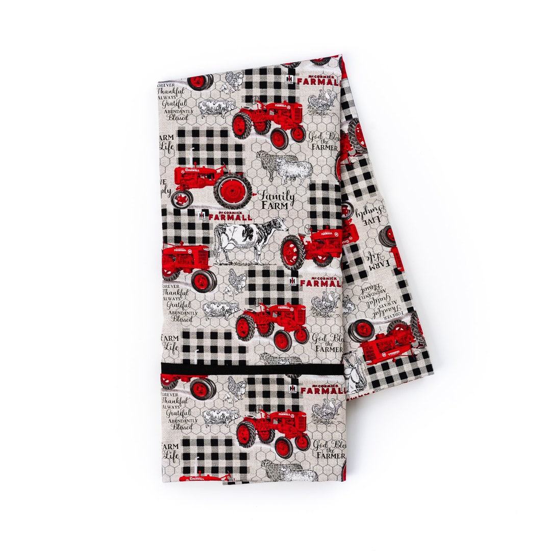 Farmall IH Tractor Pillowcase Gingham and Tan Tractors and - Etsy