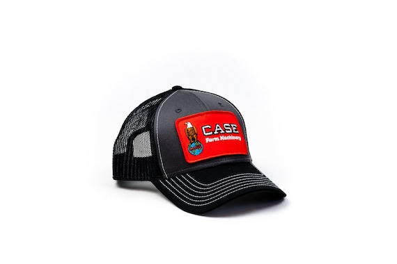 Case Farm Machinery Eagle Logo Hat Gray and Black Mesh | Etsy