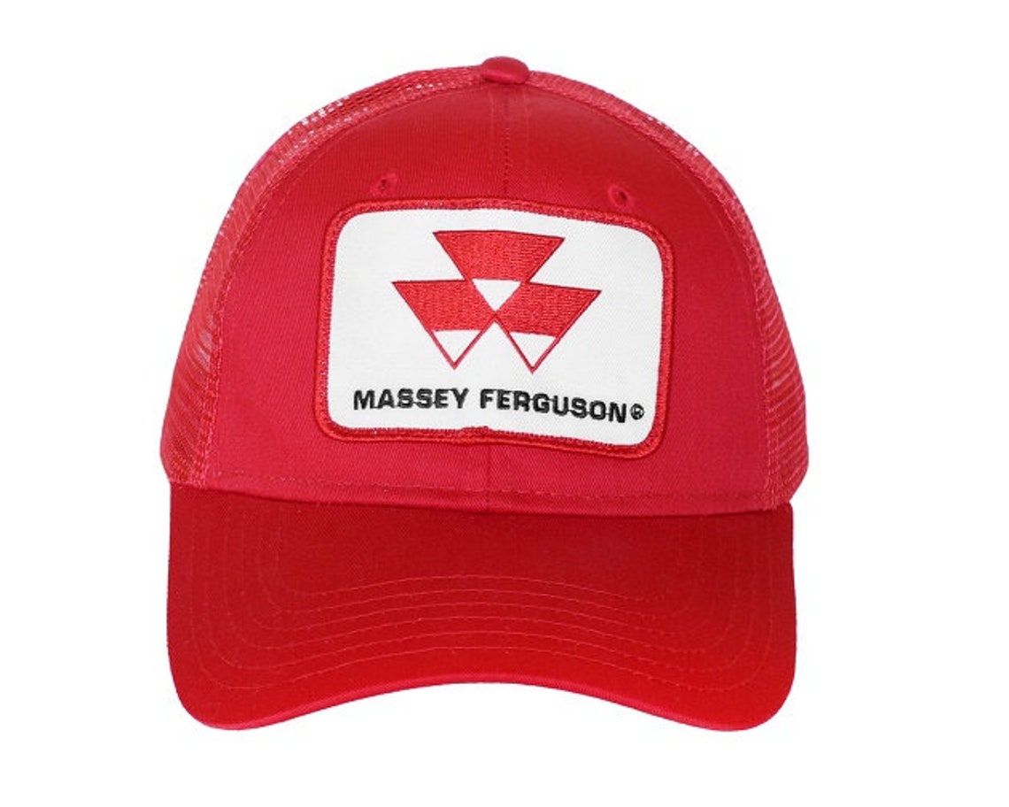 Massey Ferguson Tractor Logo Hat Red With Mesh Back - Etsy