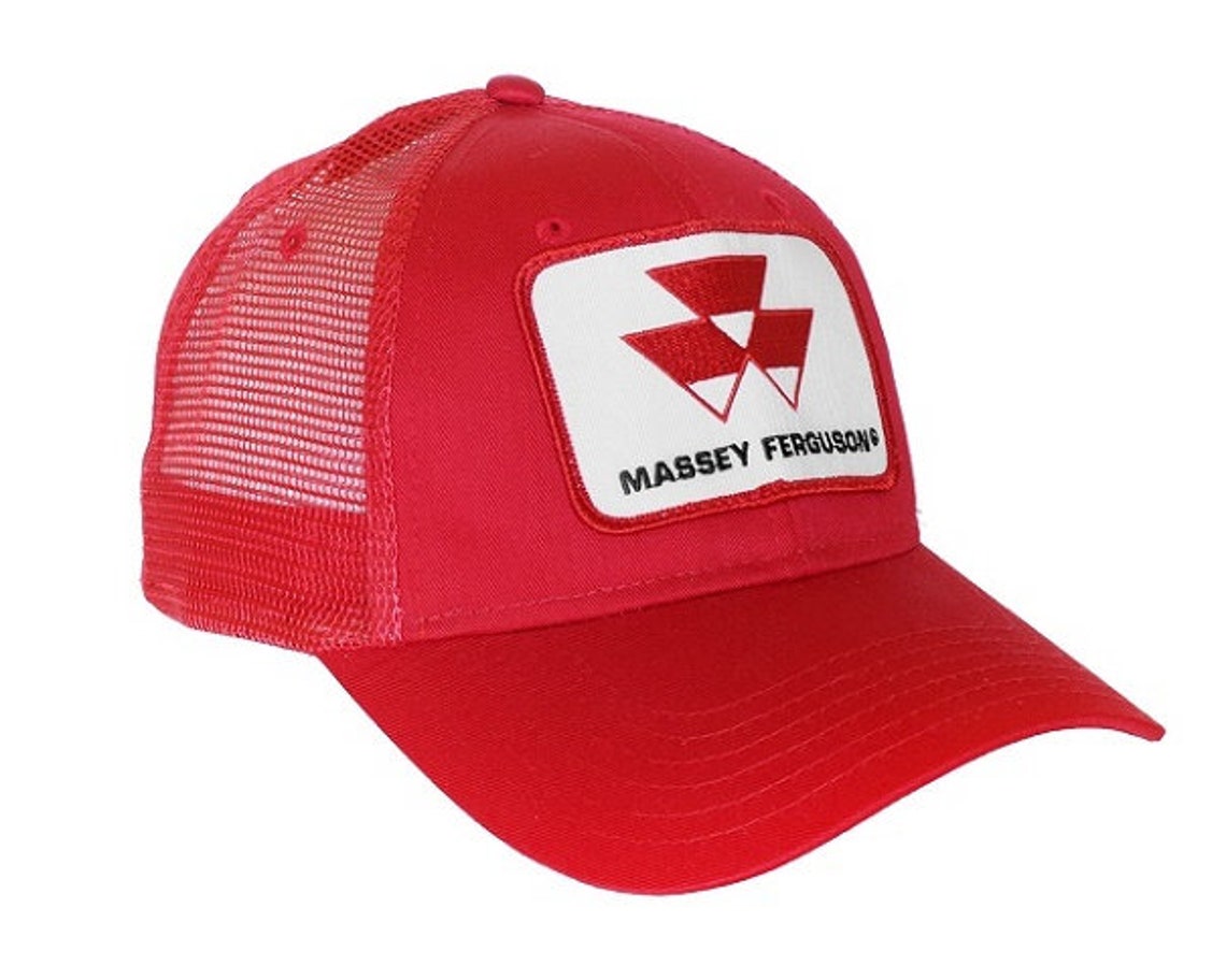 Massey Ferguson Tractor Logo Hat, Red With Mesh Back - Etsy