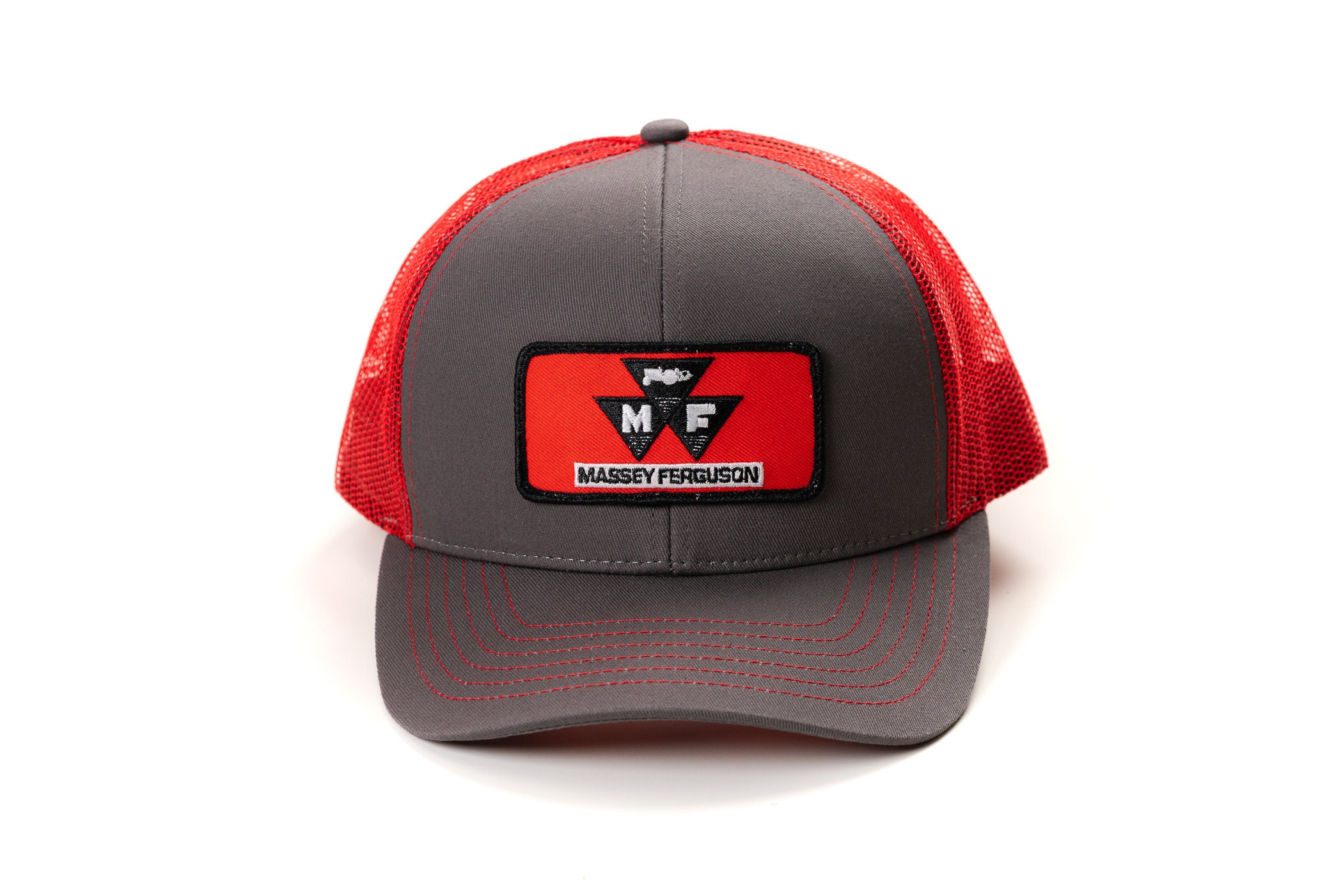Red Massey Ferguson Tractor Logo Hat, Gray With Red Mesh Back - Etsy
