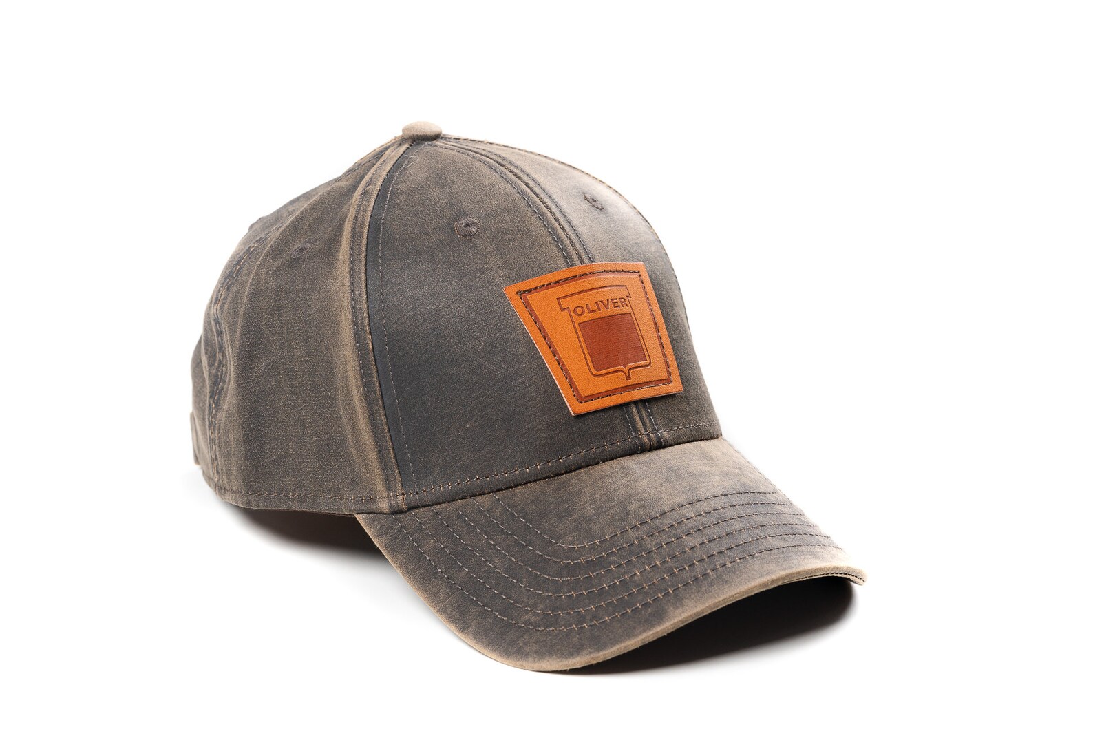 Keystone Oliver Logo Hat Leather Emblem Oil Distressed - Etsy