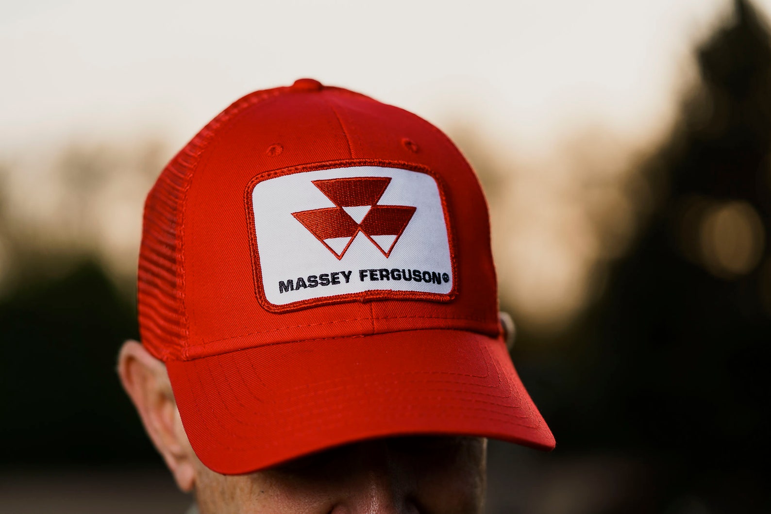 Massey Ferguson Tractor Logo Hat Red With Mesh Back Etsy