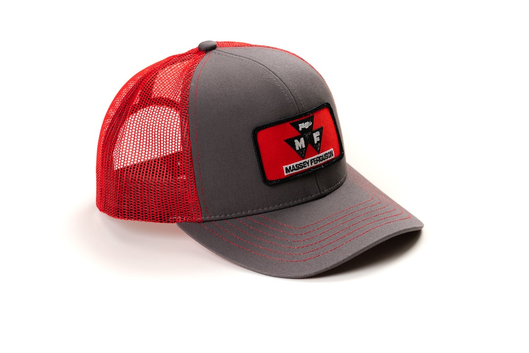 Red Massey Ferguson Tractor Logo Hat, Gray With Red Mesh Back - Etsy
