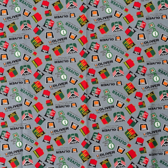 Oliver Tractor Fabric Logo Toss Dark Gray | Etsy