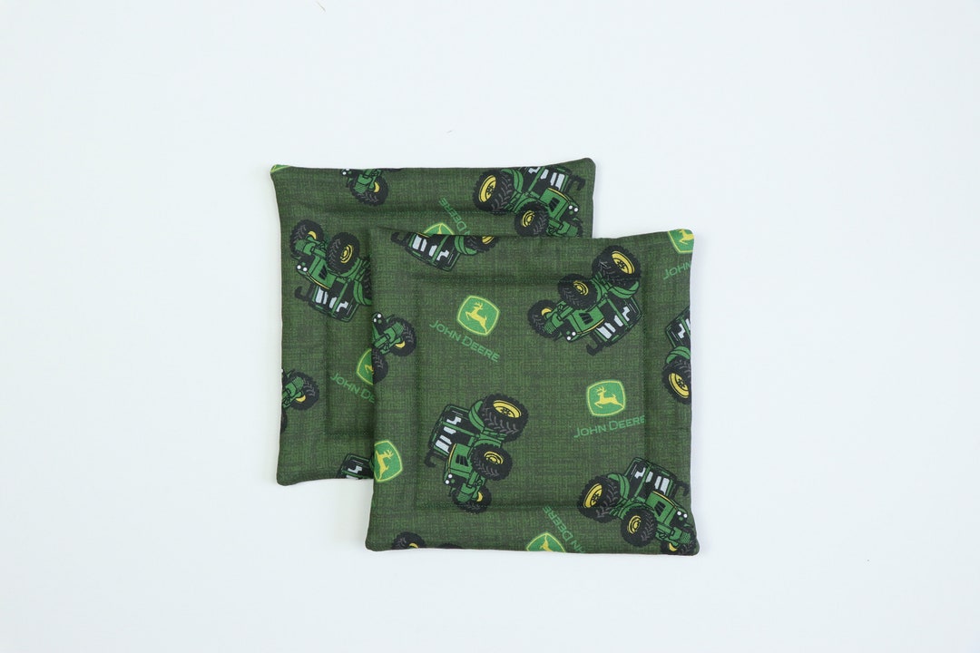 Potholders Displaying John Deere Tractors, Set of Two, Green - Etsy