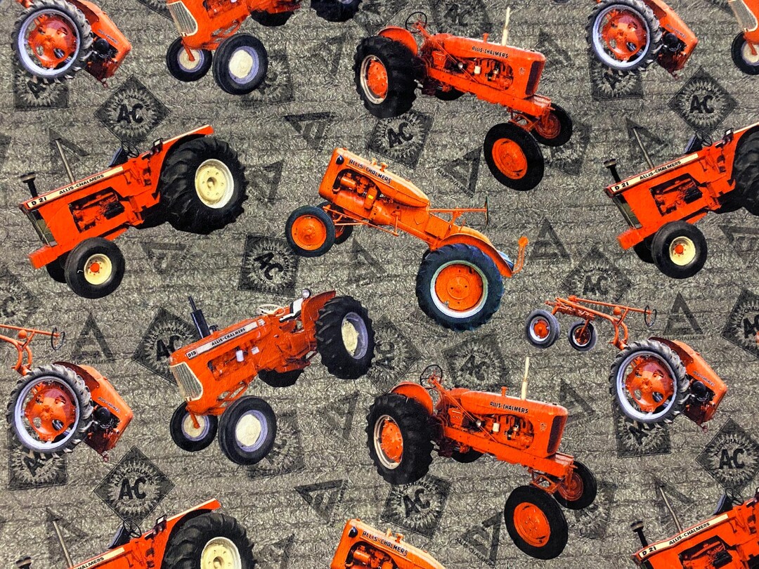 Allis Chalmers MINKY Fabric Material, Remnant Piece 29x24 - Etsy