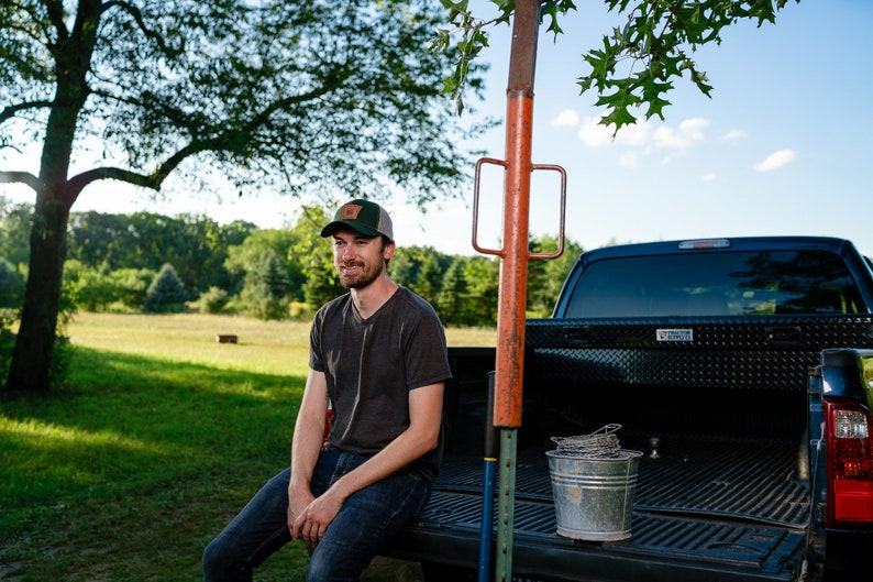 Keystone Oliver Logo Hat Leather Emblem Green Mesh - Etsy