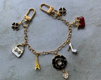 Custom Name Charm for Backpack, Personalized Bag Charm With Flower ...