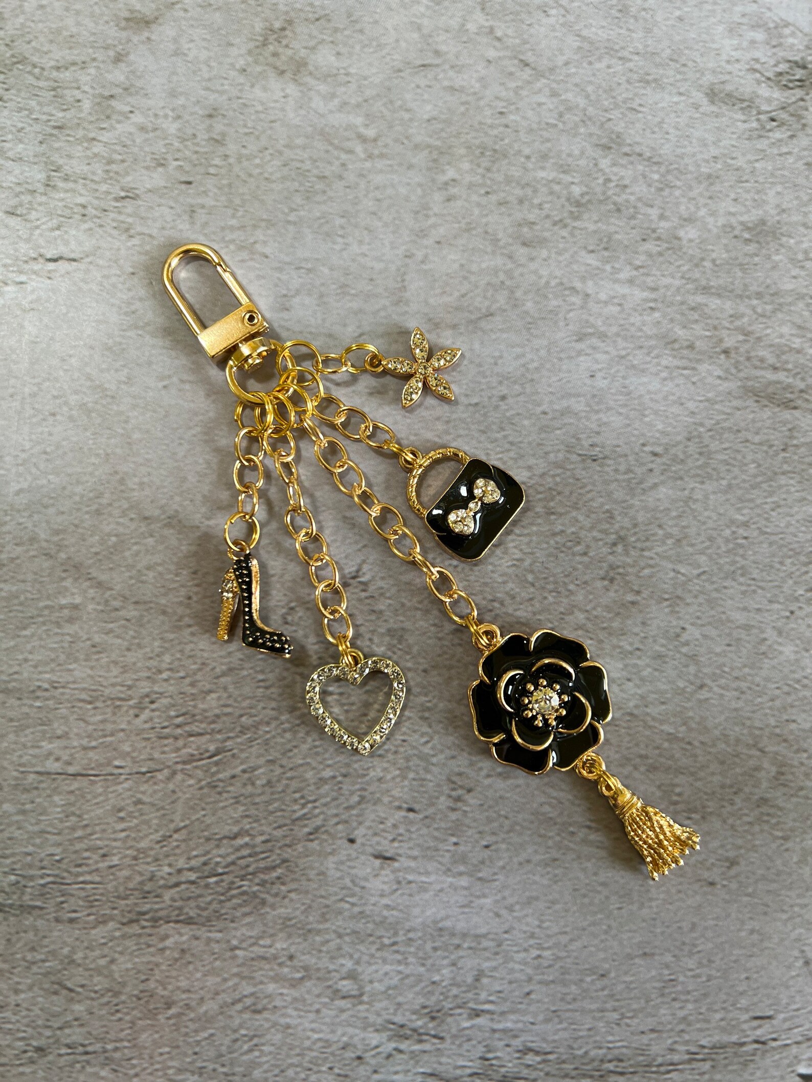 Handmade Gift Purse Charm With Fashion Charms - Etsy