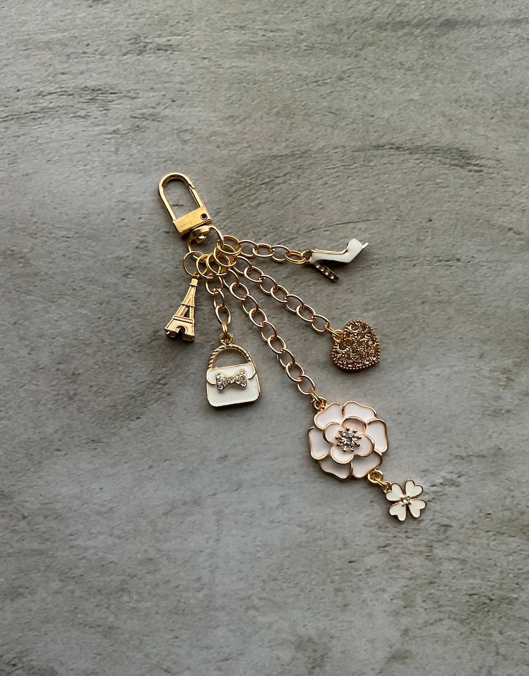 Handmade Gift Purse Charm With Fashion Charms - Etsy