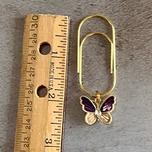 Paperclips With Butterflies Charms - Etsy