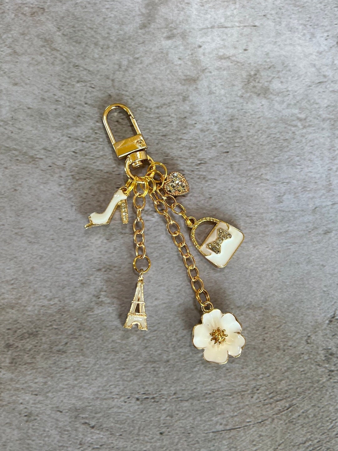 Purse Charm, White Charm for Your Bag - Etsy