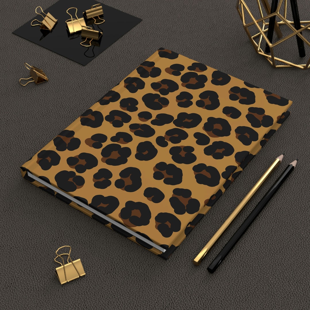 Leopard Print Journal, Leopard Print Hardcovered Notebook - Etsy