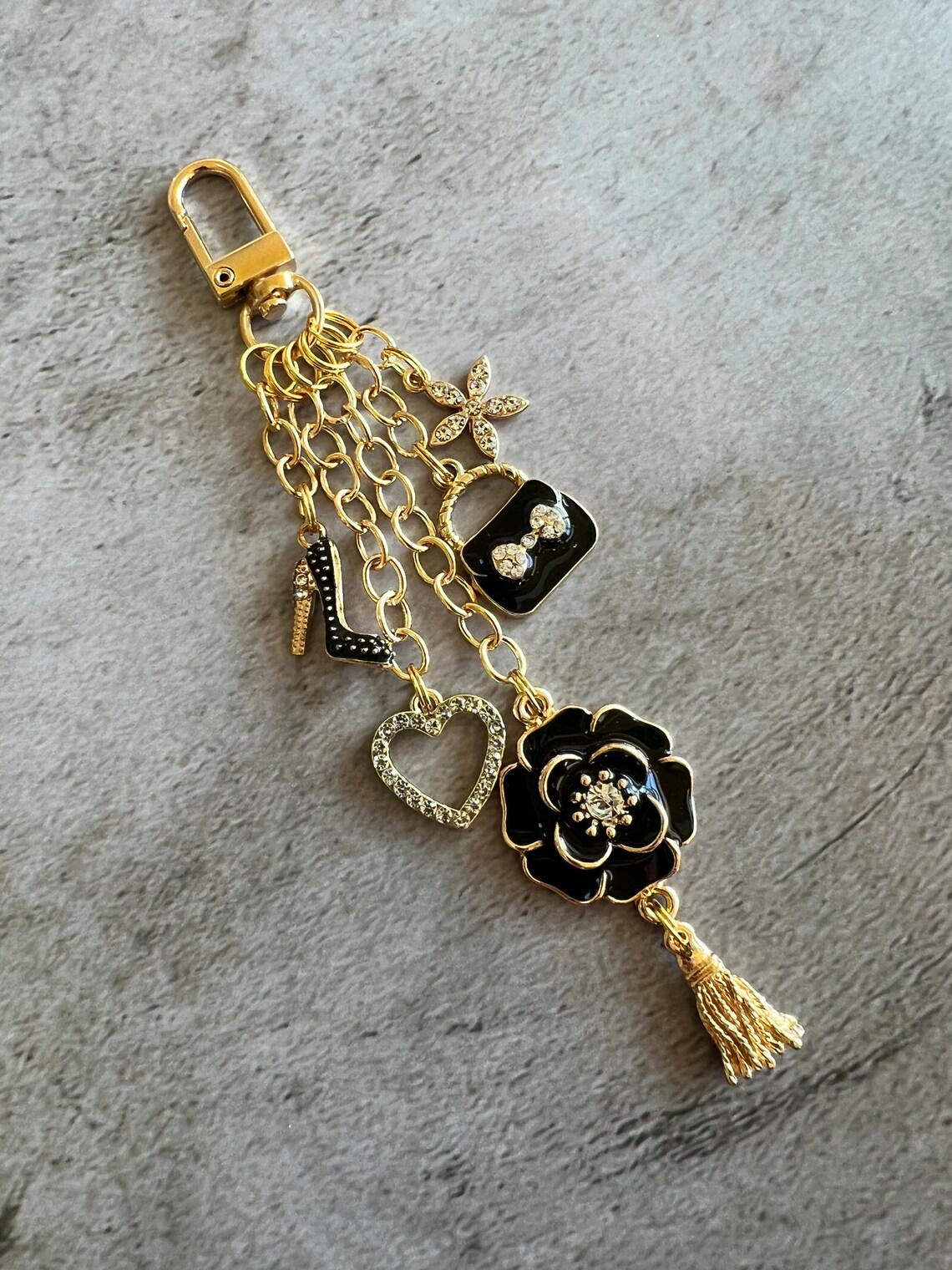 Handmade Gift Purse Charm With Fashion Charms - Etsy
