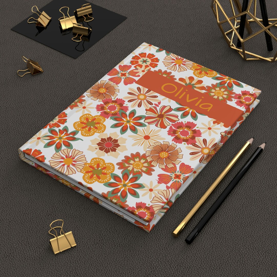 Personalize Journal, Retro Junk Journal, Personalized Journal, 70s ...