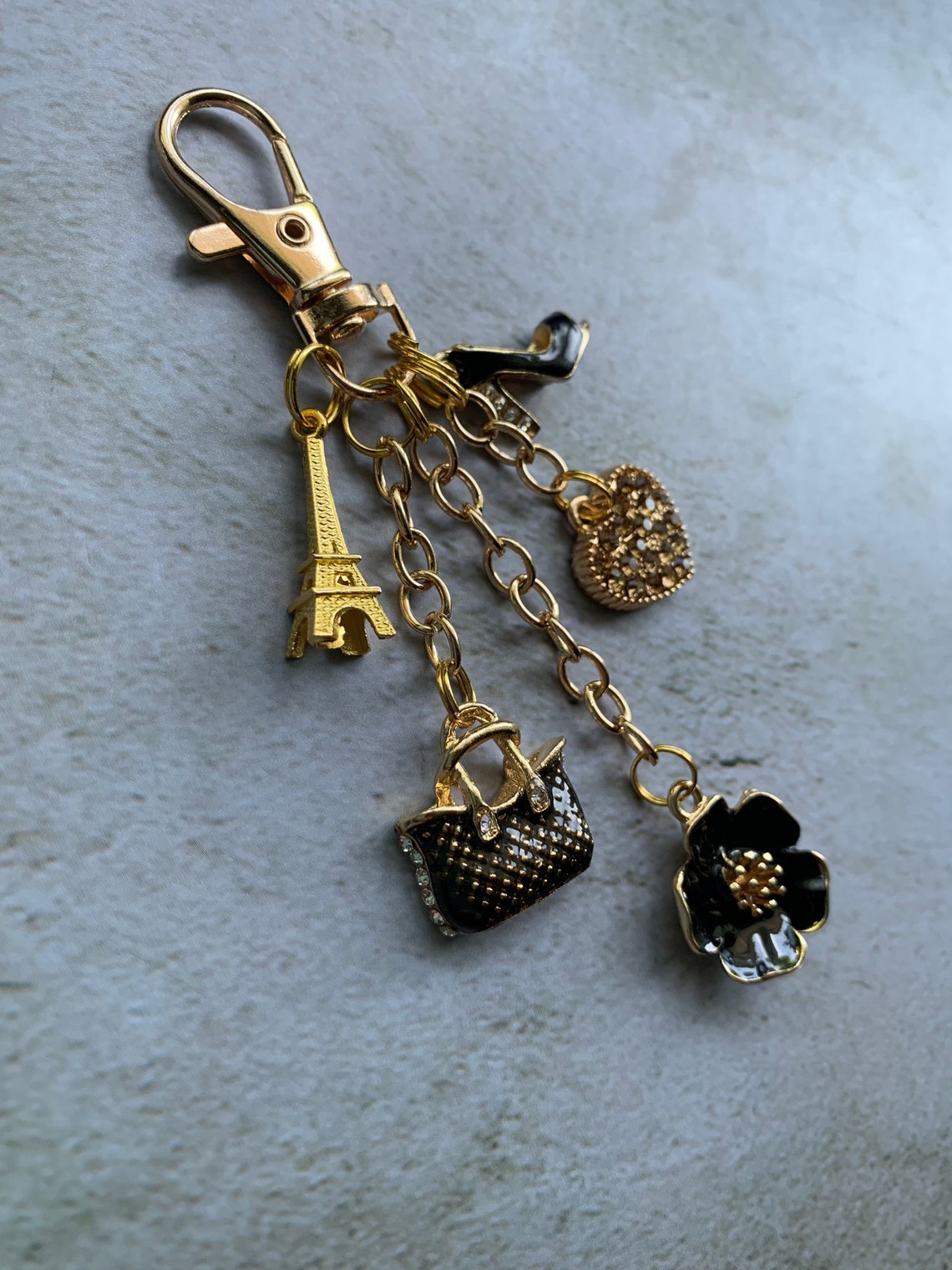 Fashion Purse Charm With Black Accessory Charms - Etsy