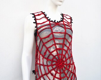 Spider web vest | Etsy