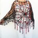 Halloween Costume Lydia Deetz Look Black Red Poncho Beetlejuice Cosplay ...