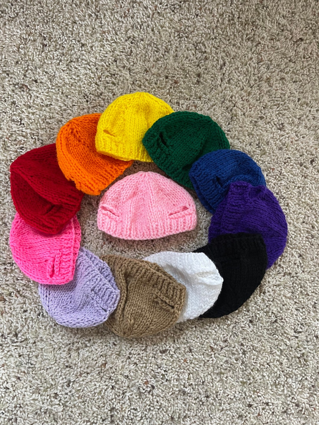 Ultimate Rainbow Hat Set - Etsy