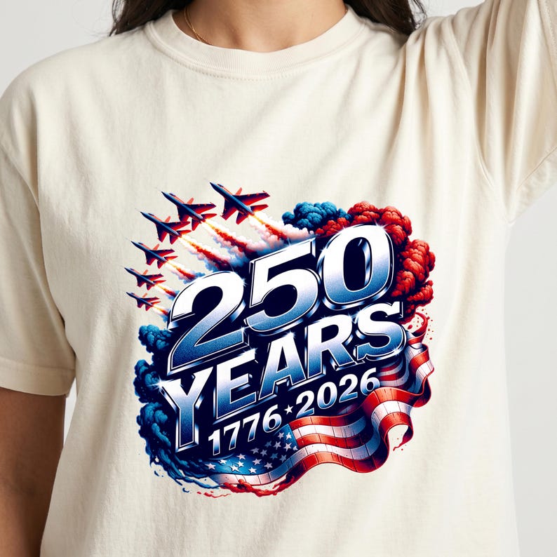 America 250 Years PNG, 1776 2026 Sublimation Design, Patriotic USA ...