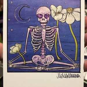 Flora Luna Skeleton Print - Etsy
