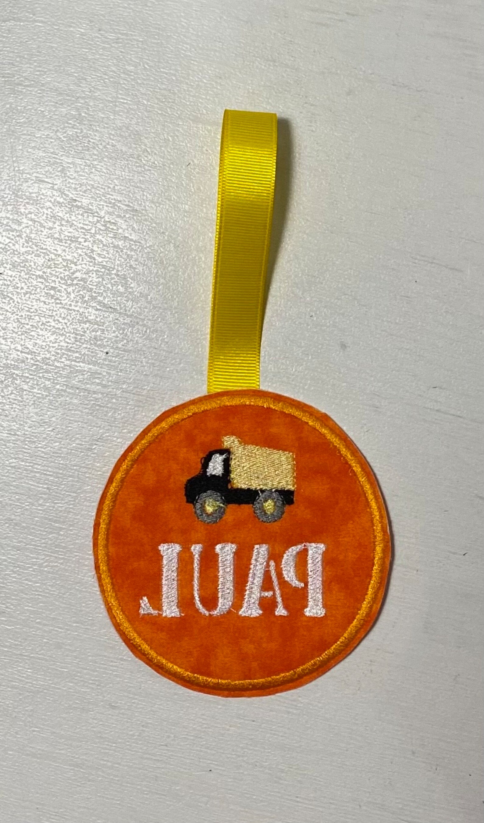 Dump Truck Name Tag / Construction Truck Name Tag / Dump Truck Luggage ...