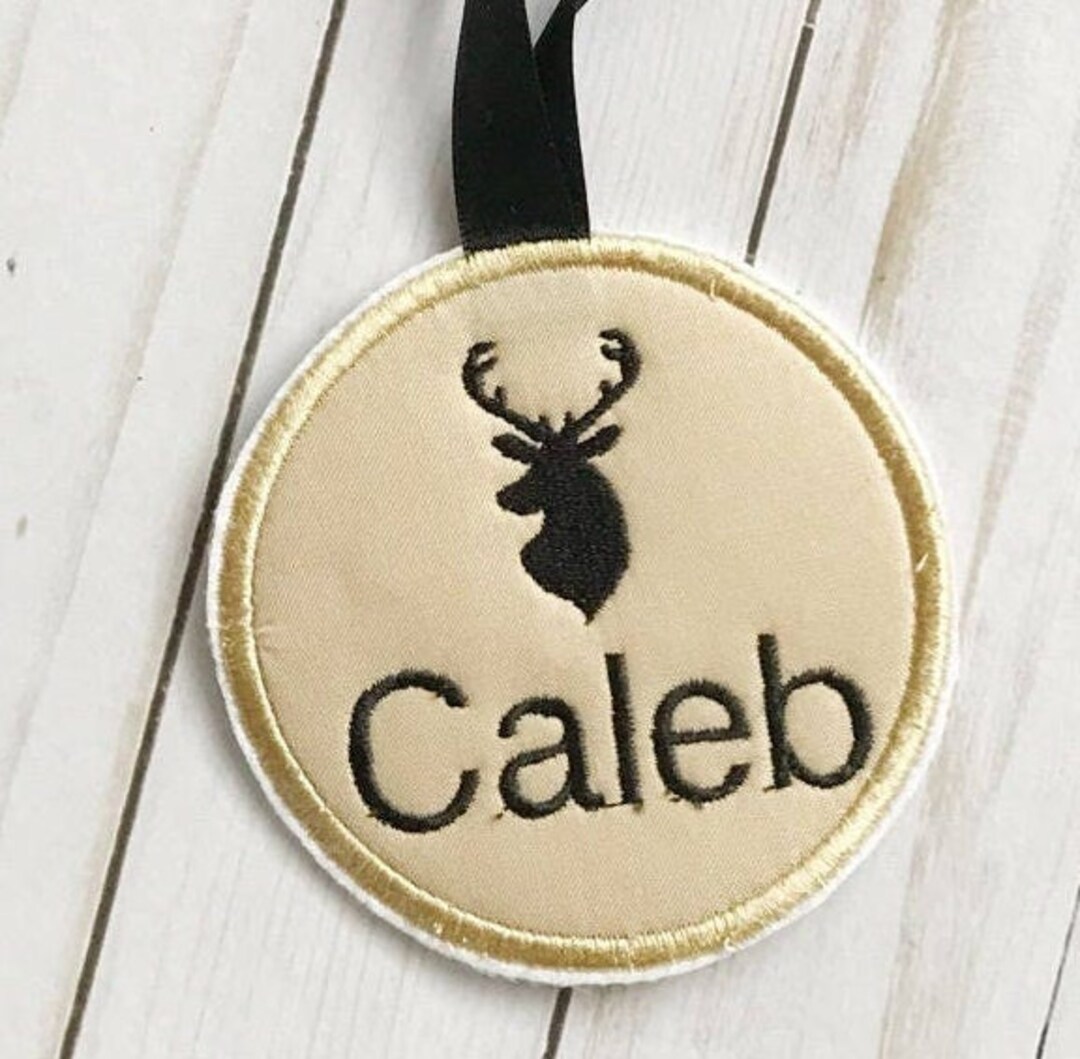 Stag Head Name Tag / Deer Name Tag / Personalized Deer Luggage Tag ...