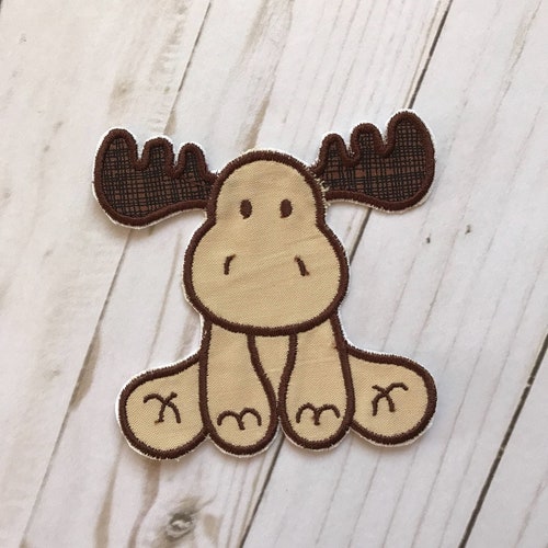Embroidered Moose Patch/ Applique/ DIY | Etsy