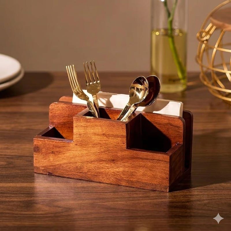 Gold Cutlery Caddy - Etsy