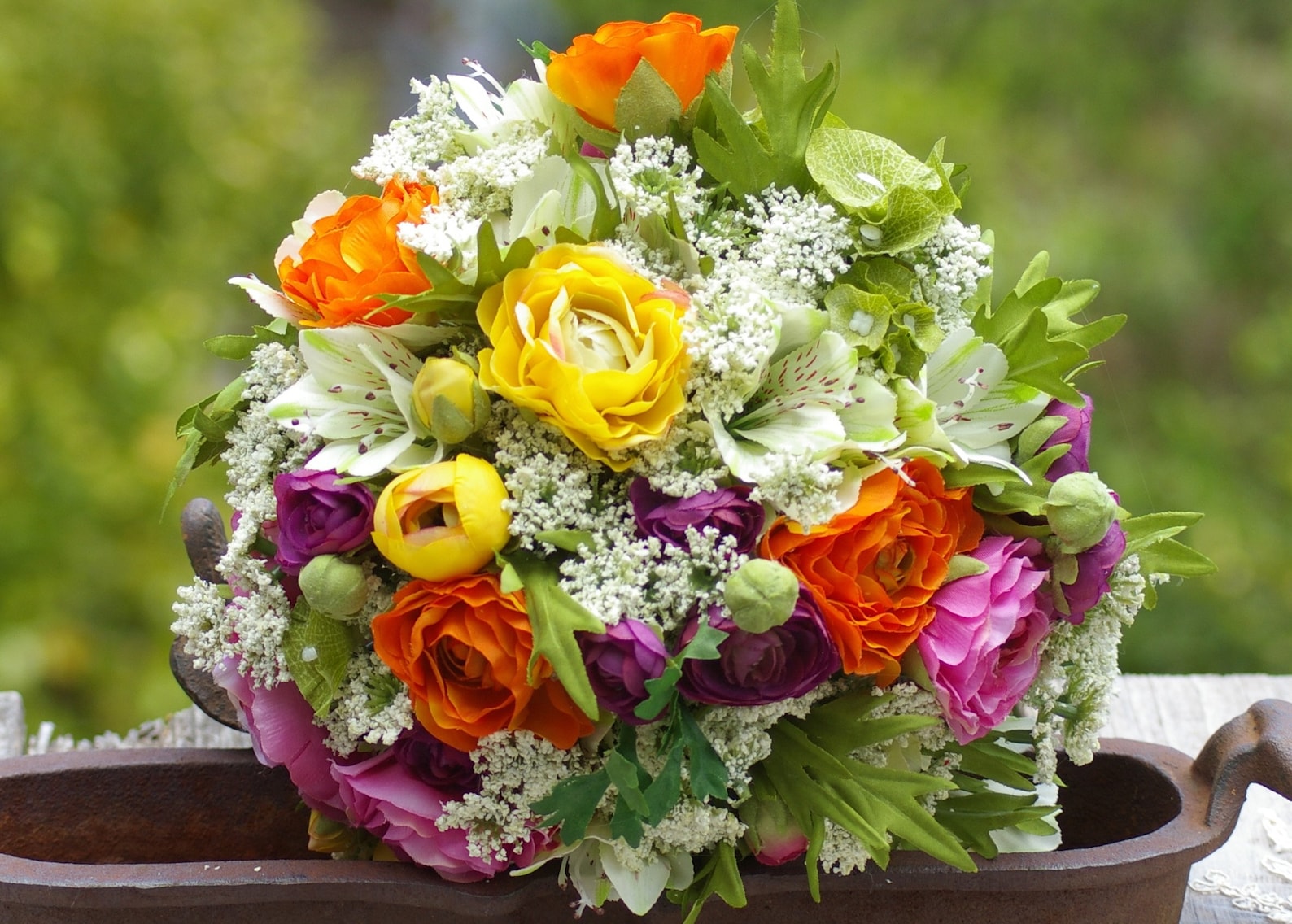 6 OR 9 Rainbow Colorful Electric Bridal Bouquet - Etsy